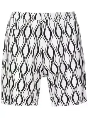 AMIR SLAMA Two-tone Print Shorts