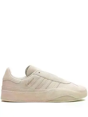 Y3 Gazelle Lace-up Suede Sneakers - White