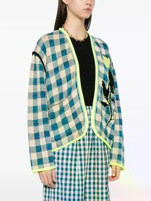 FORTE_FORTE Checked Cardigan