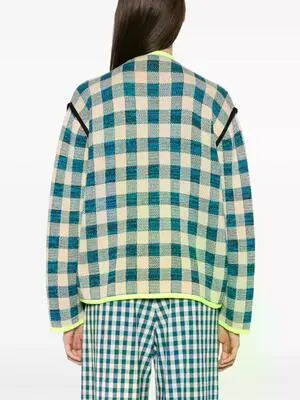 FORTE_FORTE Checked Cardigan