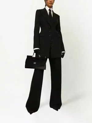 Dolce & Gabbana Kim Sicily Leather Tote Bag - Black