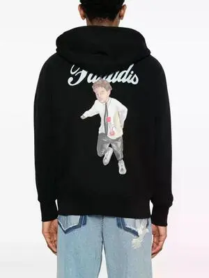3.PARADIS Embroidered-logo Zip-up Hoodie
