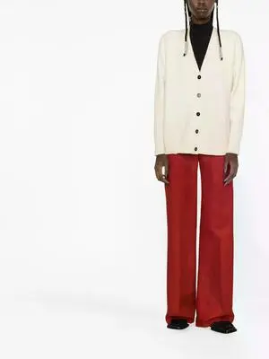 JIL SANDER V-neck Wool Cardigan