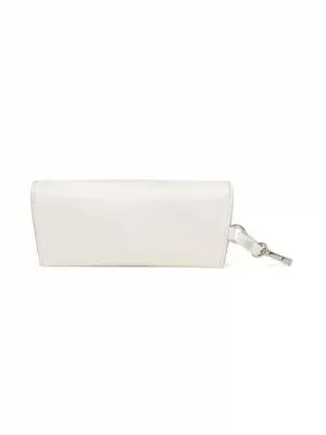 Prada Logo Plaque Sunglasses Case - White
