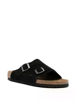 BIRKENSTOCK Zürich Suede Sandals - Black