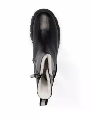 Premiata Leather Shearling Boots