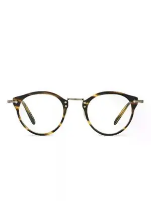 Oliver Spencer Round Frame Glasses - Brown