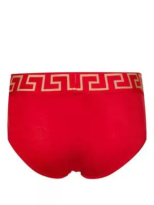 Versace Cotton-jersey Briefs - Red