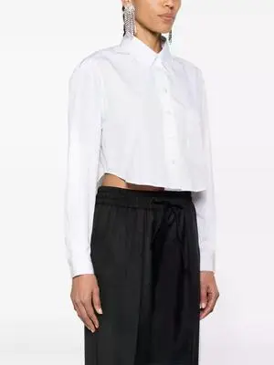 Isabel Marant Étoile Fleora Cropped Poplin Shirt