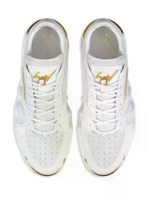GIUSEPPE ZANOTTI Talon Leather Sneakers - White