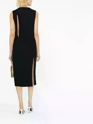 Versace Cut-out Sleeveless Midi Dress