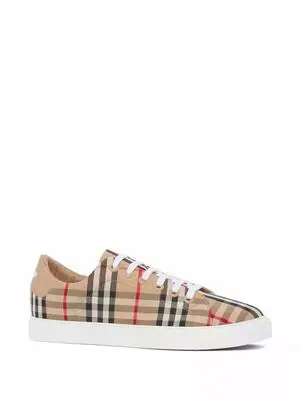 Burberry Check Lace-up Sneakers