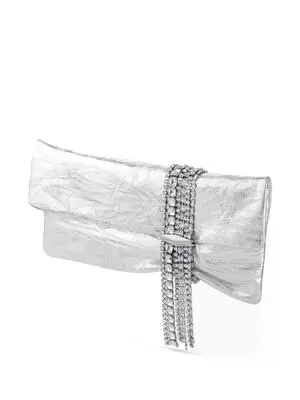 JIMMY CHOO Metallic Leather Clutch