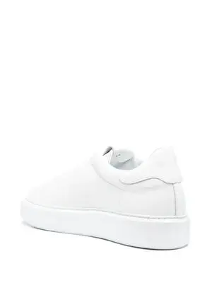 GIULIANO GALIANO Lace-up Calf-leather Sneakers - White