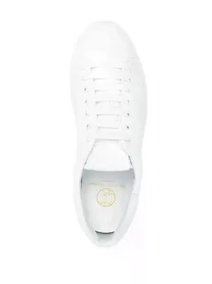 GIULIANO GALIANO Lace-up Calf-leather Sneakers - White