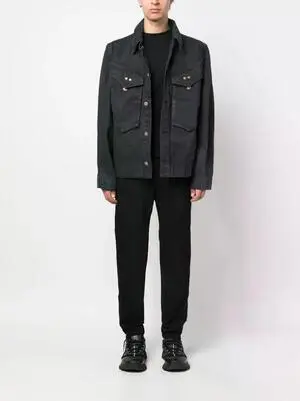 OBJECTS IV LIFE Cotton Button-up Jacket - Grey