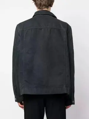 OBJECTS IV LIFE Cotton Button-up Jacket - Grey