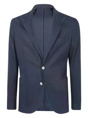 BARBA NAPOLI Single-breasted Blazer - Blue