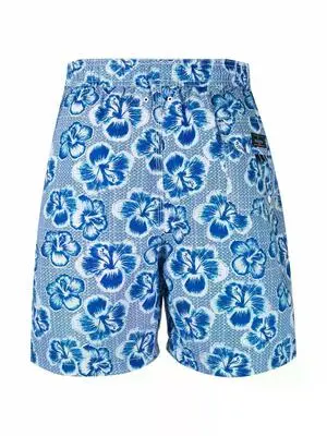 HACKETT Floral-print Drawstring Swim Shorts