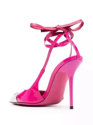 Philipp Plein Crystal Skull 105mm Leather Pumps