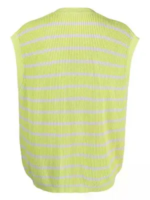 Emporio Armani Horizontal-stripe Print Knitted Top