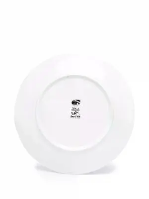 FORNASETTI Graphic-print Porcelain Wall Plate
