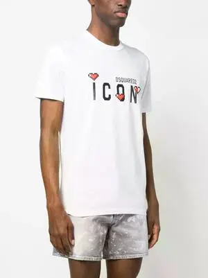 Dsquared2 Icon Logo-print T-shirt - White