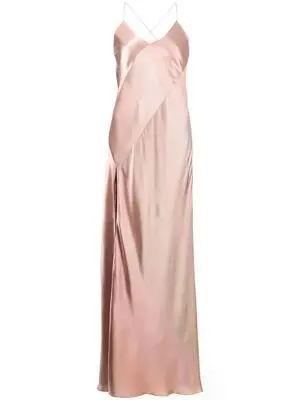 Michelle Mason Open-back Silk Gown