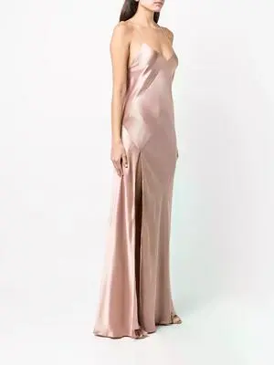 Michelle Mason Open-back Silk Gown
