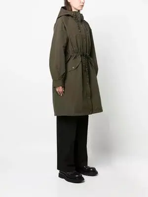 Woolrich Long-line Drawstring Parka Coat