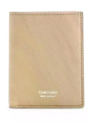 TOM FORD T-line Leather Wallet - Neutrals