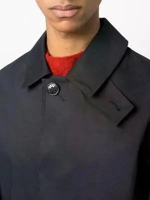 Mackintosh Single-breasted Cotton Coat