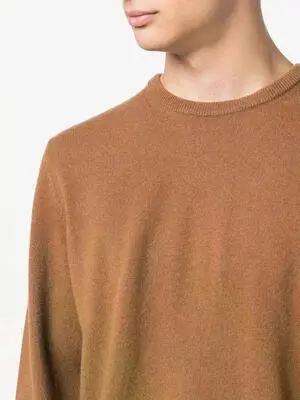 Zegna Crew-neck Cashmere Jumper - Brown