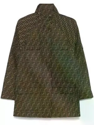 Fendi Ff Canvas Short Coat