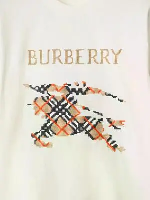 Burberry Cross-stitch Ekd​ T-shirt - Neutrals