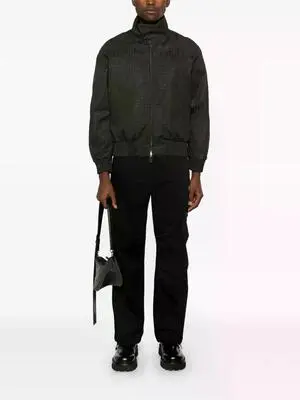 Fendi Ff Jacquard Bomber Jacket - Grey