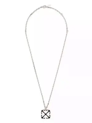 Off-White Arrows Enamel Necklace - Black