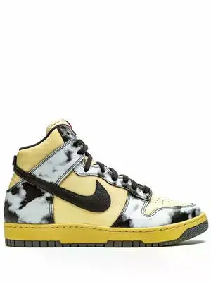 Nike Dunk High 1985 Sp "black Acid Wash" Sneakers - Neutrals