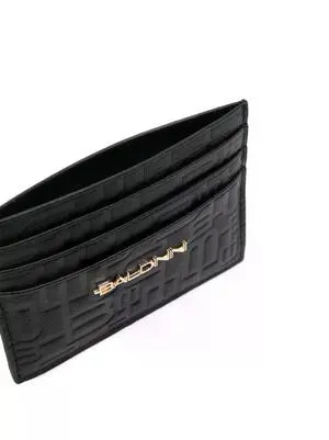 BALDININI Monogram-pattern Leather Card Holder