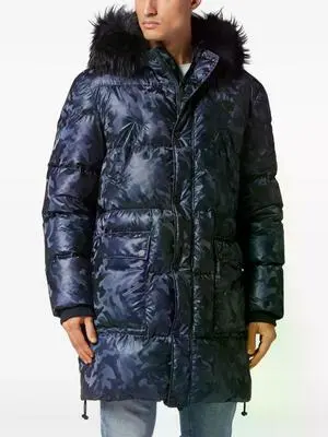Philipp Plein Camouflage-print Padded Parka Coat