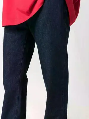 Raf Simons Bootcut Jeans With Logo Patch