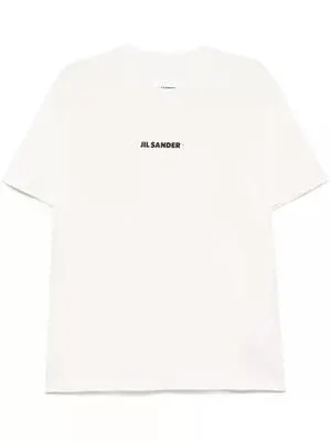 JIL SANDER Logo-print T-shirt - Neutrals