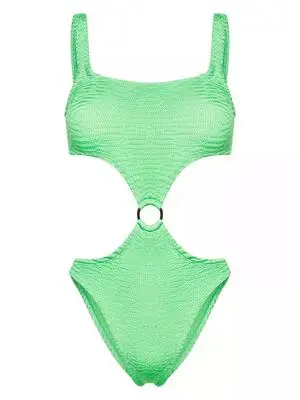 PARAMIDONNA Olivia Smock-design Swimsuit - Green
