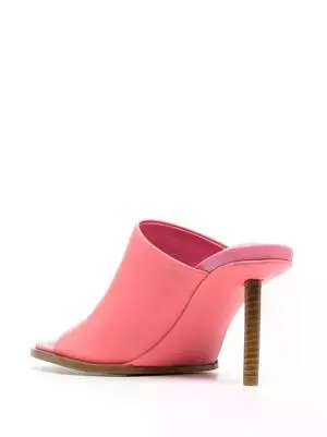 Jacquemus 90mm Les Mules Rond Carré Sandals - Pink