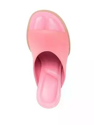 Jacquemus 90mm Les Mules Rond Carré Sandals - Pink