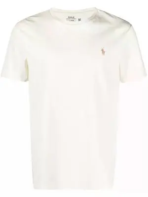 Polo Ralph Lauren Polo Pony-embroidered Cotton T-shirt Neutrals