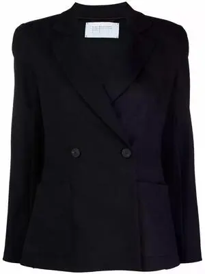 Harris Wharf London Double-breasted Virgin Wool Blazer