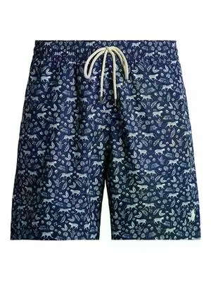Polo Ralph Lauren Printed Swim Shorts - Blue