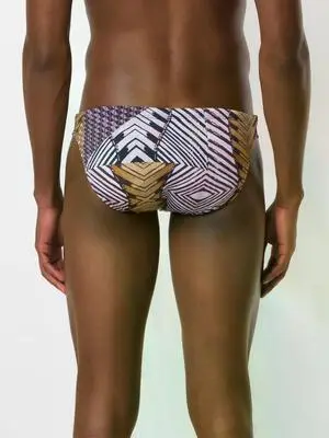 AMIR SLAMA Caminhos Print Trunks