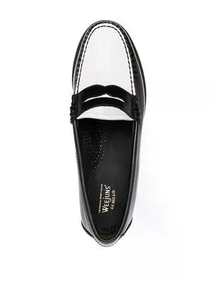 G.H.BASS Leather Ballerina Flats - Black